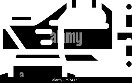 swivel base bench vice glyph icon vector illustration Stock Vector ...