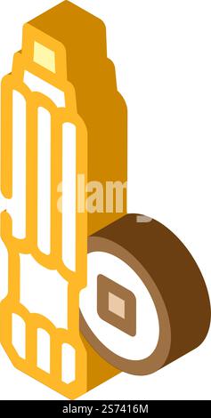 robertson screwdriver bit isometric icon vector illustration Stock ...