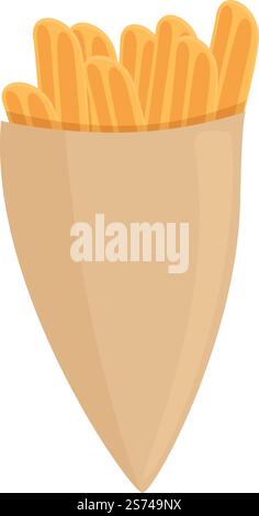 Cute churro icon cartoon vector. Spanish food. Cake spain Stock Vector ...