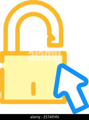 member registration color icon vector illustration Stock Vector Image ...