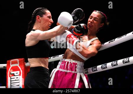 Melanie Shah (left) in action against Carla Jade in the Misfit Light ...