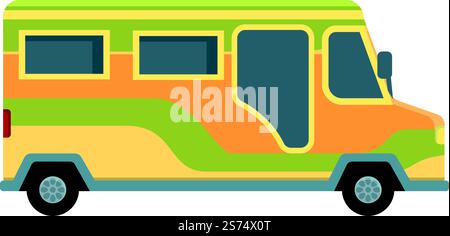 Philippines bus icon cartoon vector. Culture travel. National bohol ...