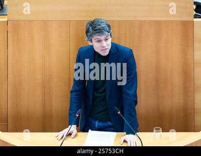 Benjamin Dalle CD V at the plenary sitting of the Brussels Regional ...