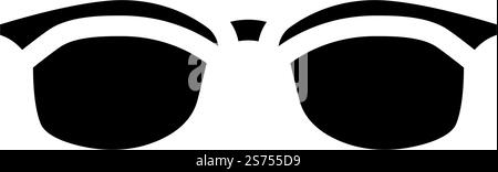 medical glasses frame glyph icon vector illustration Stock Vector Image ...