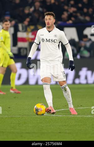 Amir Rrahmani of SSC Napoli runs with the ball during the match of Uefa ...