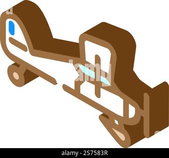 taildraggers airplane aircraft color icon vector illustration Stock ...