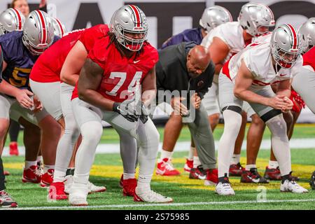 Ohio State defensive lineman Caden Curry celebrates their win over ...