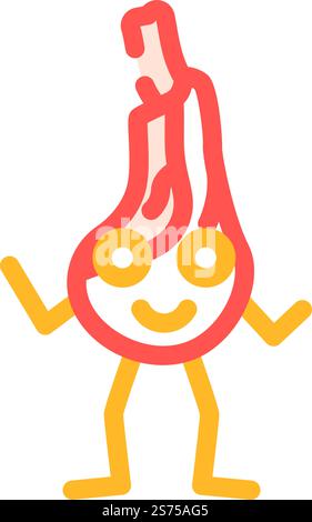 Lamb meat color line icon. Pictogram for web page, mobile app, promo ...