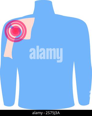 Shoulder arthritis icon cartoon vector. Joint pain. Rheumatoid doctor ...