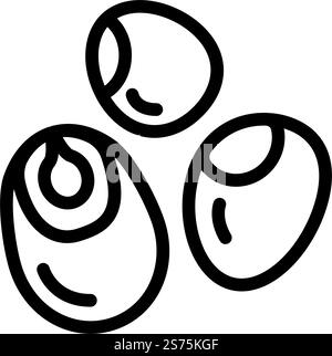 millet grain food line icon vector illustration Stock Vector Image ...