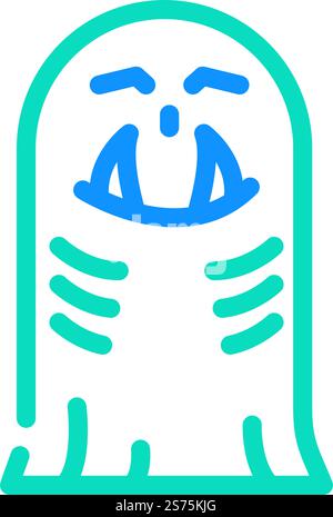 ghoul ghost color icon vector illustration Stock Vector Image & Art - Alamy
