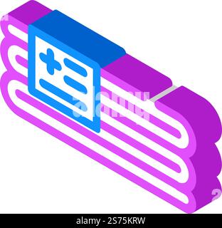 emergency blanket first aid isometric icon vector illustration Stock ...