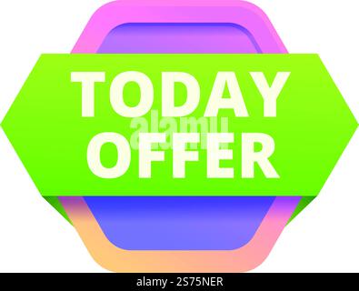 Save today offer icon cartoon vector. Big campaign. Tag button Stock ...