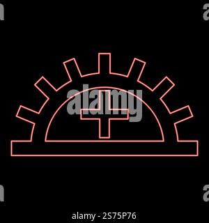Neon satisfactory light fastness Designation on the wallpaper symbol ...