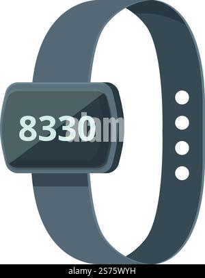 Fitness pedometer icon cartoon vector. Sport app. Device digital Stock ...