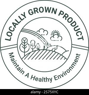 farm grown stamp. farm grown sign. round grunge label Stock Vector Image & Art - Alamy
