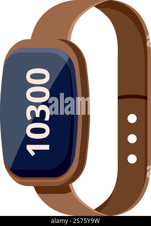 App pedometer icon cartoon vector. Sport fitness. Step device Stock ...