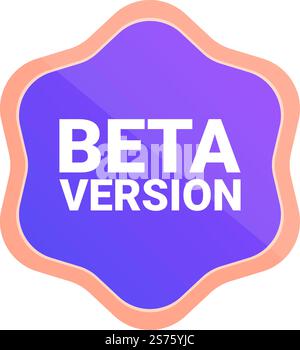New beta version box icon cartoon vector. Digital upgrade. Screen ...
