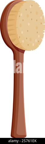 Balance brush icon cartoon vector. Body massage. Dry tool Stock Vector ...