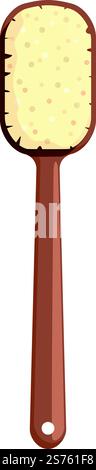 Balance brush icon cartoon vector. Body massage. Dry tool Stock Vector ...