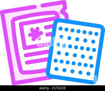 sterile gauze pads first aid isometric icon vector illustration Stock ...