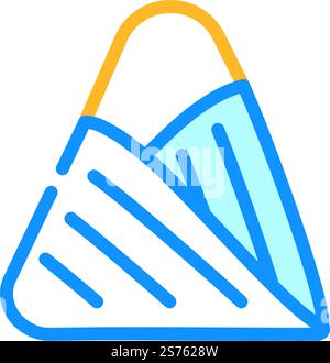 triangular bandage first aid color icon vector illustration Stock ...