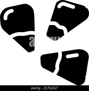 grain pomegranate red fruit glyph icon vector illustration Stock Vector ...