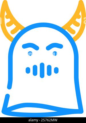 demon ghost color icon vector illustration Stock Vector Image & Art - Alamy