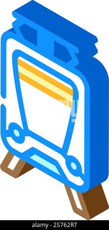 tram transport vehicle isometric icon vector illustration Stock Vector ...
