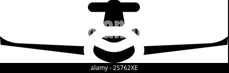 jet transport vehicle glyph icon vector illustration Stock Vector Image ...