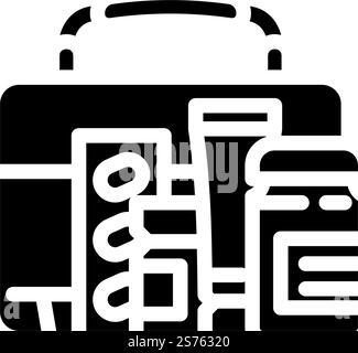 first aid kit health glyph icon vector illustration Stock Vector Image ...