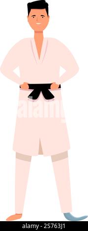 cartoon Karate Player icon Stock Vector Image & Art - Alamy