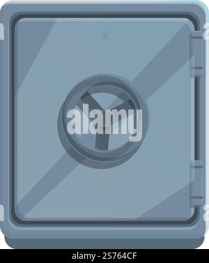 Secured box icon cartoon vector. Safe deposit. Lock secure Stock Vector ...