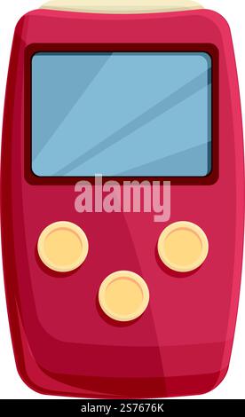Portable gas detector icon cartoon vector. Monitor instrument. Natural ...