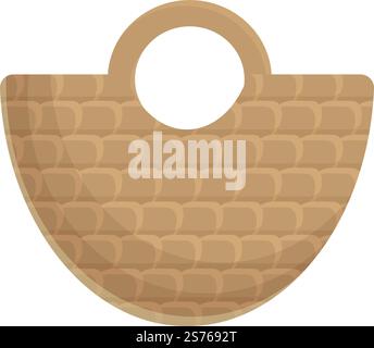 Jute element icon cartoon vector. Rope thread. Decoration hemp Stock ...