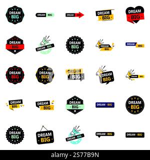 25 Unique Vector Images to expand your vision Dream Big Stock Vector ...