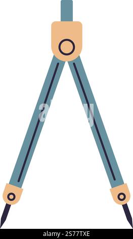 School supplies, compass for drawing fugures Stock Vector Image & Art ...