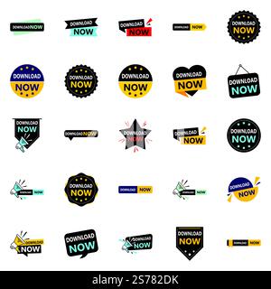 Download now graphics pack 25 fully editable designs included Stock ...