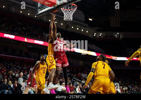 USC guard Wesley Yates III (6) shoots over Purdue forward Caleb Furst ...