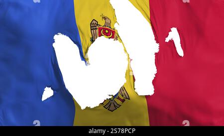 White background and Moldova flags. 3D Waving flag design. Moldova ...