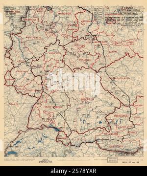 [June 23, 1945], HQ Twelfth Army Group situation map. 1945 by Allied ...
