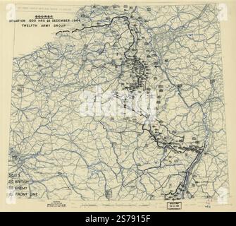 [December 22, 1944], HQ Twelfth Army Group situation map. 1944 by ...