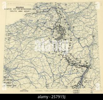 [December 23, 1944], HQ Twelfth Army Group situation map. 1944 by ...
