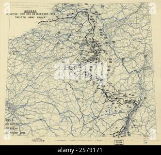 [December 29, 1944], HQ Twelfth Army Group situation map. 1944 by ...