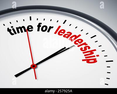 An image of a nice clock with time for leadership Stock Photo - Alamy