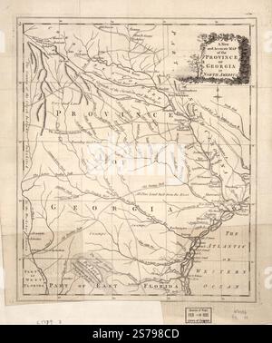 A New and accurate map of the province of Georgia in North America ...