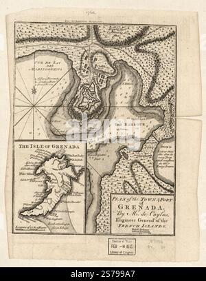 Plan of the town and fort of Grenada , Harbors, Grenada, Saint George's ...