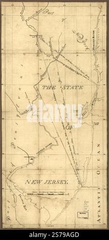 The State of New Jersey. 1780 Stock Photo - Alamy