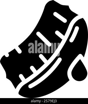 cut aloe vera glyph icon vector illustration Stock Vector Image & Art ...