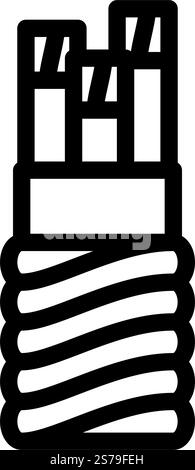 main feeder wire cable line icon vector illustration Stock Vector Image ...